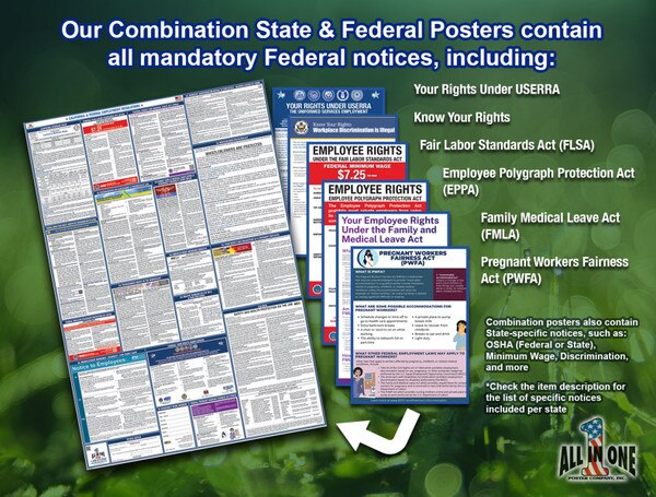 Arizona & Federal Labor Law Poster | All In One Poster Company