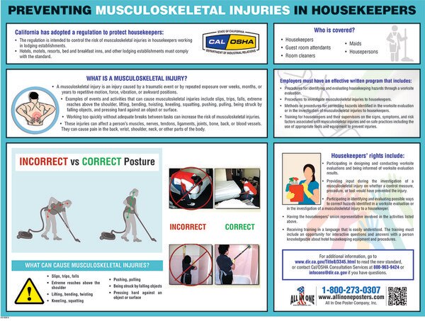 Preventing Musculoskeletal Injuries in Housekeepers | OSHA Safety ...