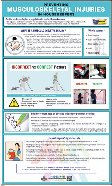 Preventing Musculoskeletal Injuries in Housekeepers | OSHA Safety ...