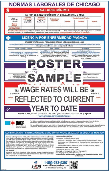 2025 Chicago Labor Law Poster | All In One Poster Company