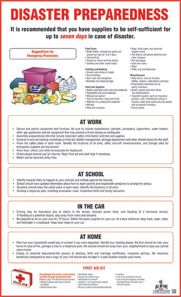 Disaster Preparedness Poster | All In One Poster Company
