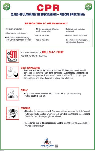 First Aid CPR Posters | All In One Poster Company