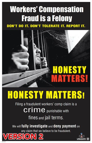 Fraud Prevention Poster | OSHA Safety Poster for Workplace