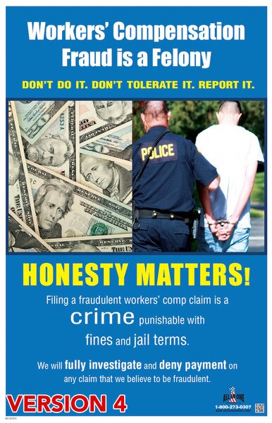 Fraud Prevention Poster | OSHA Safety Poster for Workplace