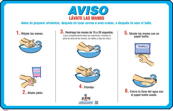 Hand Washing Notice | OSHA Safety Poster for Workplace