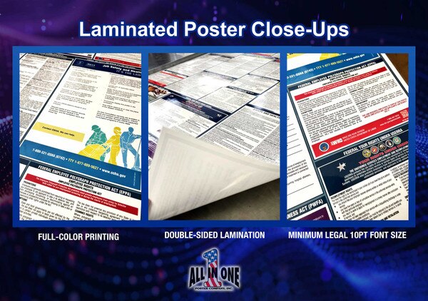 Indiana & Federal Labor Law Poster | All In One Poster Company