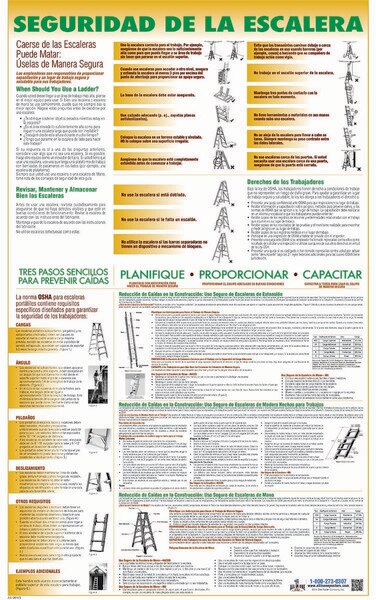 Ladder Safety | OSHA Safety Poster for Workplace
