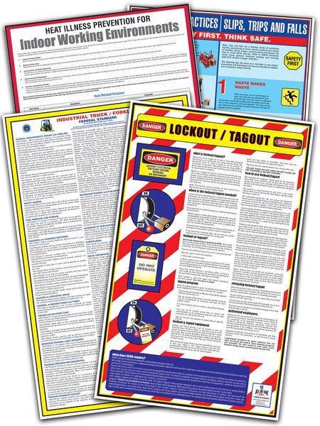 Manufacturing Safety Package | OSHA Safety Poster for Workplace