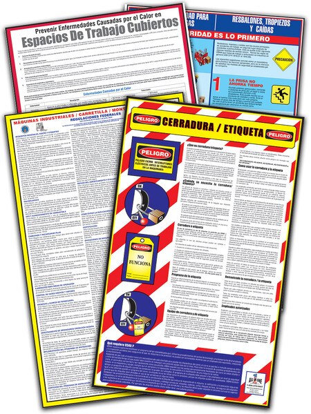Manufacturing Safety Package | OSHA Safety Poster for Workplace