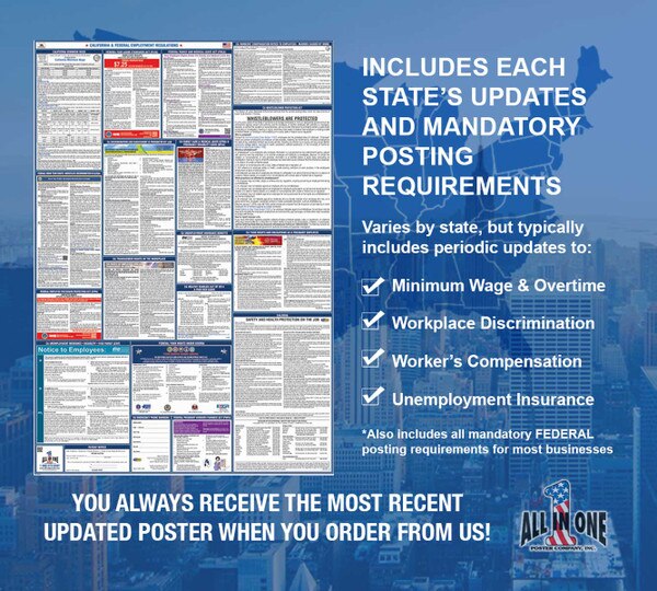 Virginia & Federal Labor Law Poster | All In One Poster Company