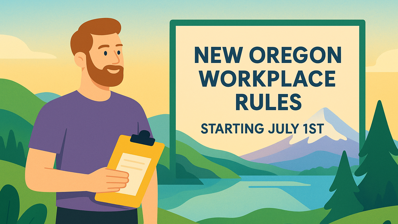 2025 Oregon Mid‑Year Workplace Updates – All In One Posters